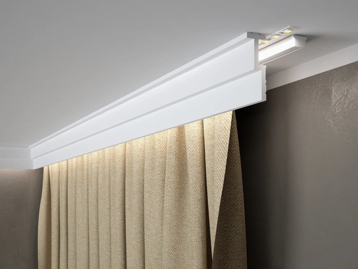QL024-Curtain Profile – Coving Direct UK